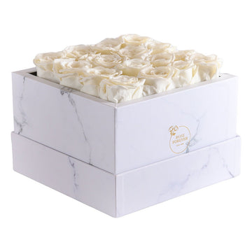 Marble Box with Preserved Roses Delivery – Rose Forever