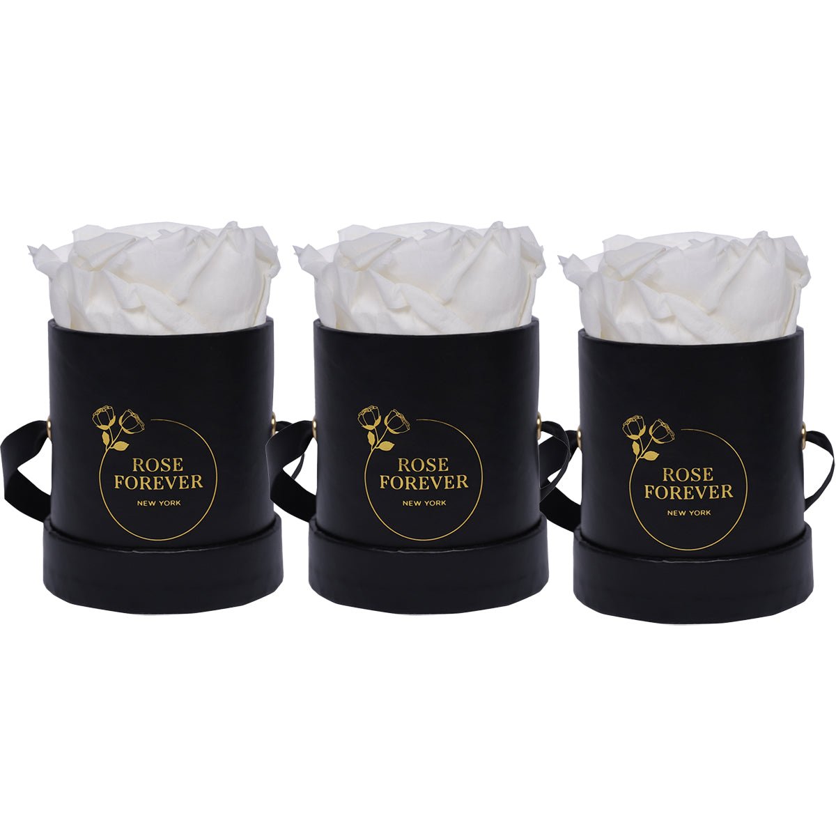 Three Single White Eternal Roses | Flower Delivery – Rose Forever